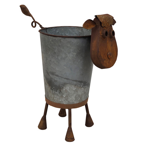 High St. Rusty Sheep Iron Planter | Temple & Webster