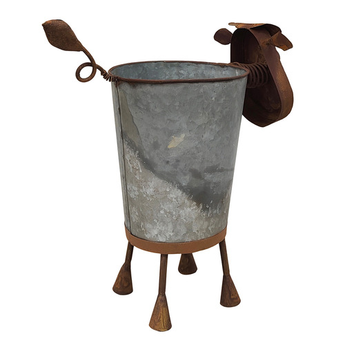 High St. Rusty Sheep Iron Planter | Temple & Webster
