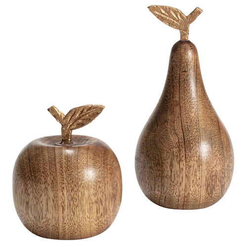 High St. 2 Piece Serra Apple & Pear Ornament Set | Temple & Webster