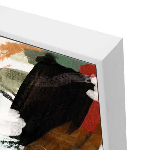 Compass Abstract Framed Canvas Wall Art | Temple & Webster