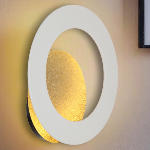 Eleanor Iron Backlit Ring LED Wall Light | Temple & Webster