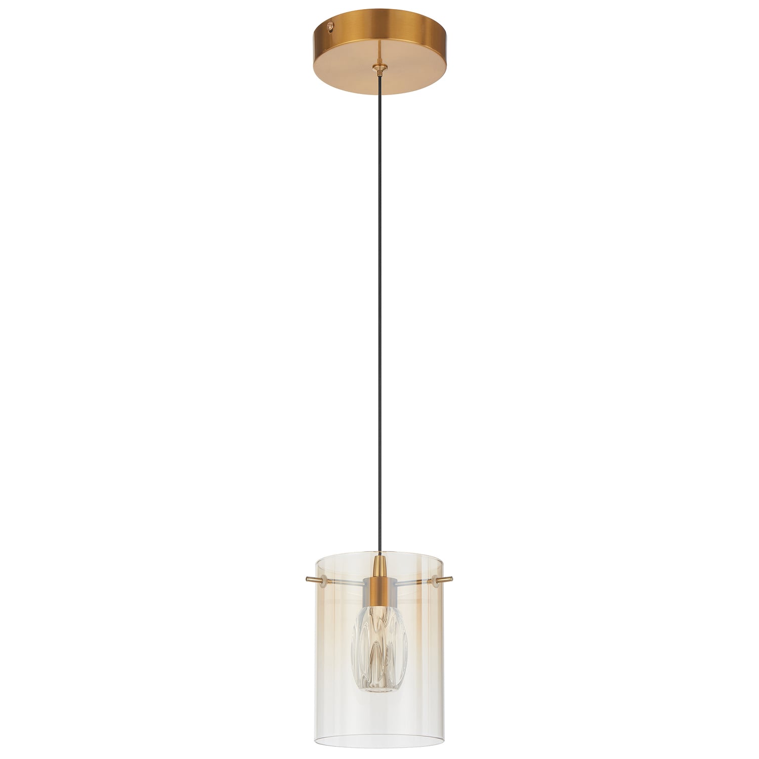 Ximena Metal & Glass LED Pendant Light | Temple & Webster