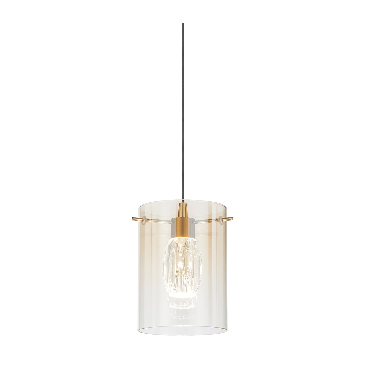 Ximena Metal & Glass LED Pendant Light | Temple & Webster