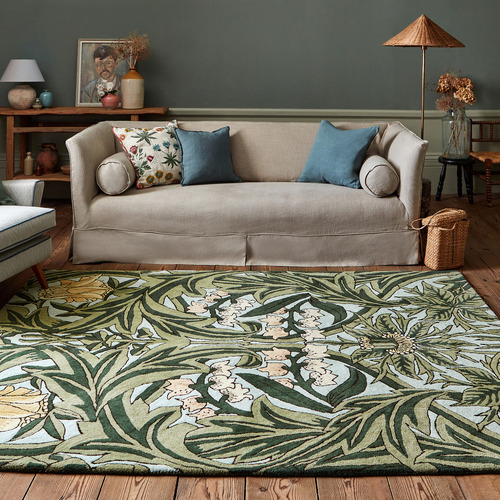 Bluebell Hand-Tufted Pure New Wool Rug | Temple & Webster