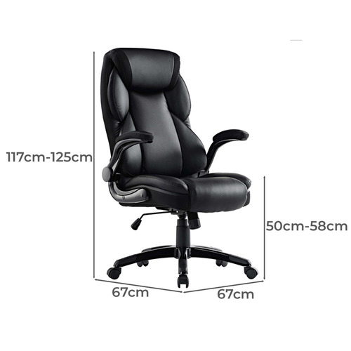 Eureka OC11 Faux Leather Office Chair | Temple & Webster