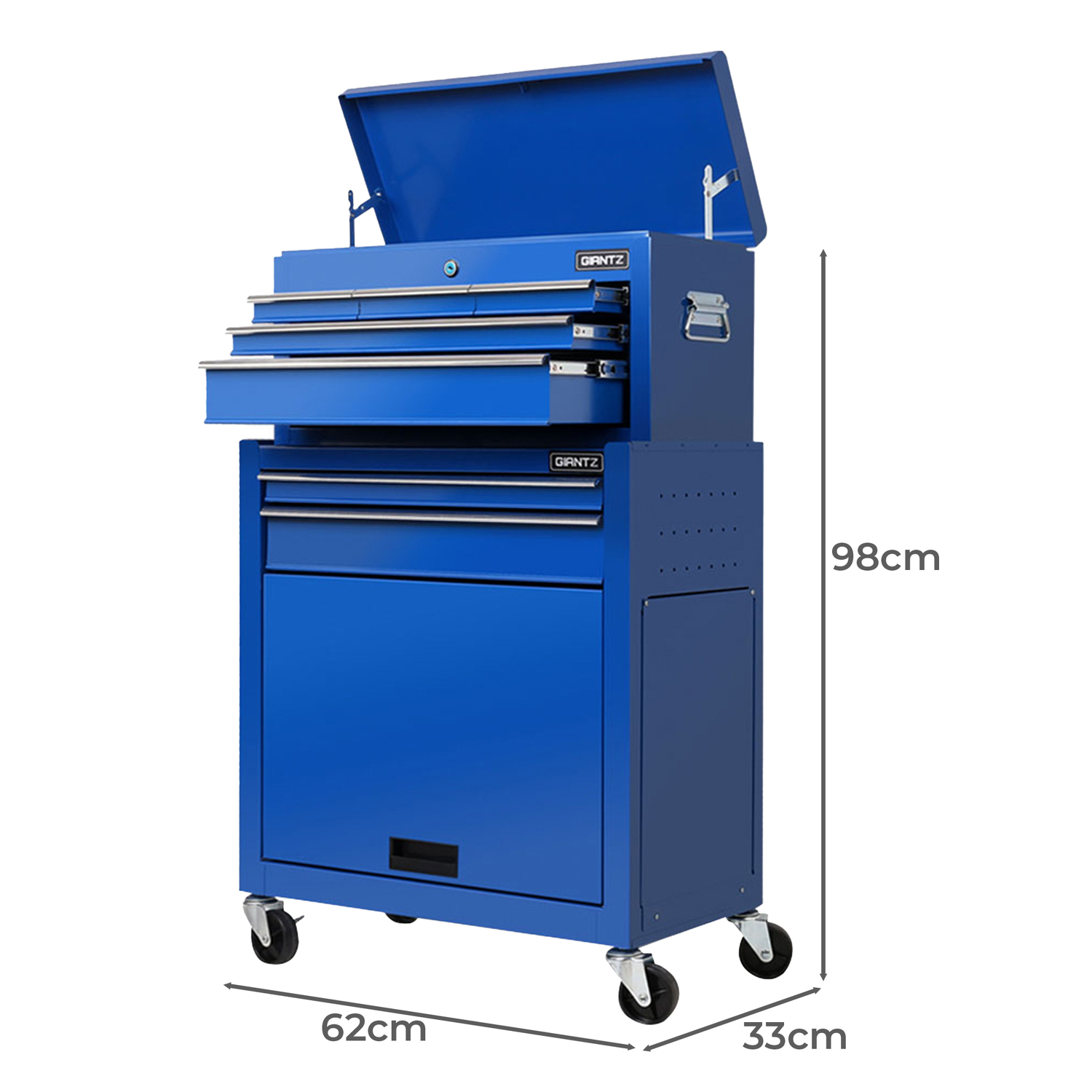 Dwell Home Soren 7 Drawer Tool Cabinet Trolley | Temple & Webster