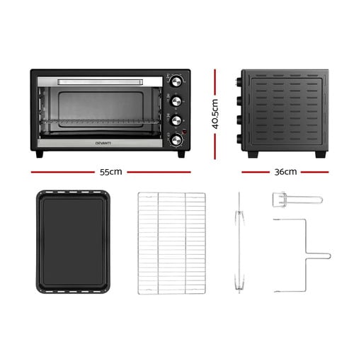 Dwell Home Devanti Electric Convection Benchtop Oven | Temple & Webster