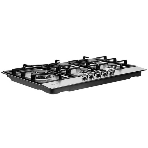 Dwell Home Silver Devanti 5 Burner Gas Cooktop | Temple & Webster