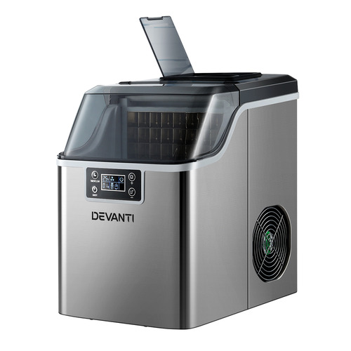 Devanti 3.2L Portable Ice Cube Maker with Fan | Temple & Webster