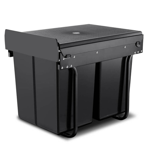 Dwell Home Cefito 40L Twin Slide Out Concealed Waste Bin | Temple & Webster