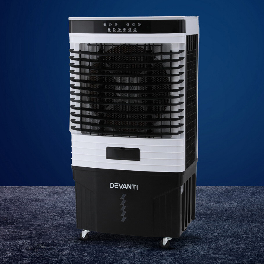 Devanti 60L Evaporative Air Cooler with Remote | Temple & Webster