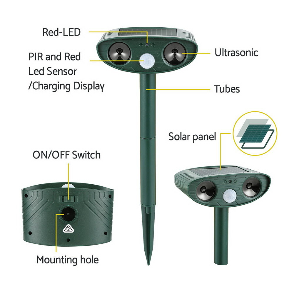 Thane Ultrasonic Solar Powered Snake Repellers | Temple & Webster