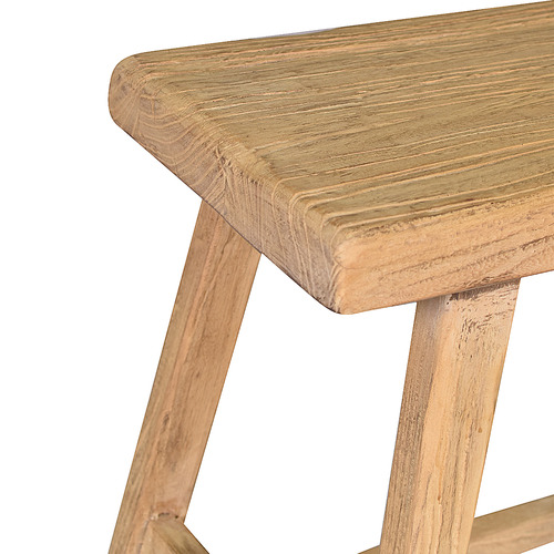 Chartwell Home Pachoca Rectangular Recycled Elm Wood Stool | Temple ...