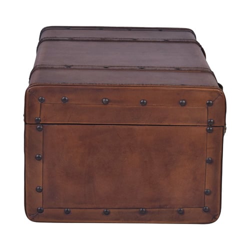 2 Piece Truscott Leather Trunk Set | Temple & Webster