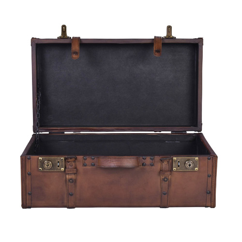 2 Piece Truscott Leather Trunk Set | Temple & Webster