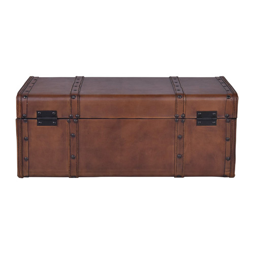 2 Piece Truscott Leather Trunk Set | Temple & Webster