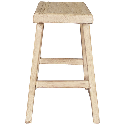 Chartwell Home Pachoca Rectangular Recycled Elm Wood Stool | Temple ...