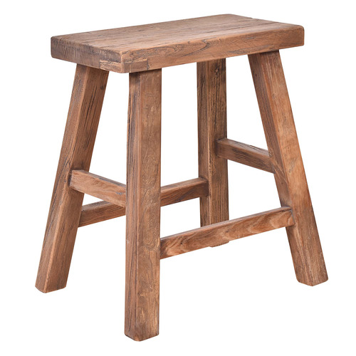 Chartwell Home 50cm Vivas Reclaimed Elm Wood Counter Stool | Temple ...