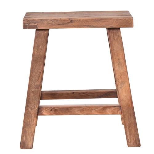 Chartwell Home 50cm Vivas Reclaimed Elm Wood Counter Stool | Temple ...