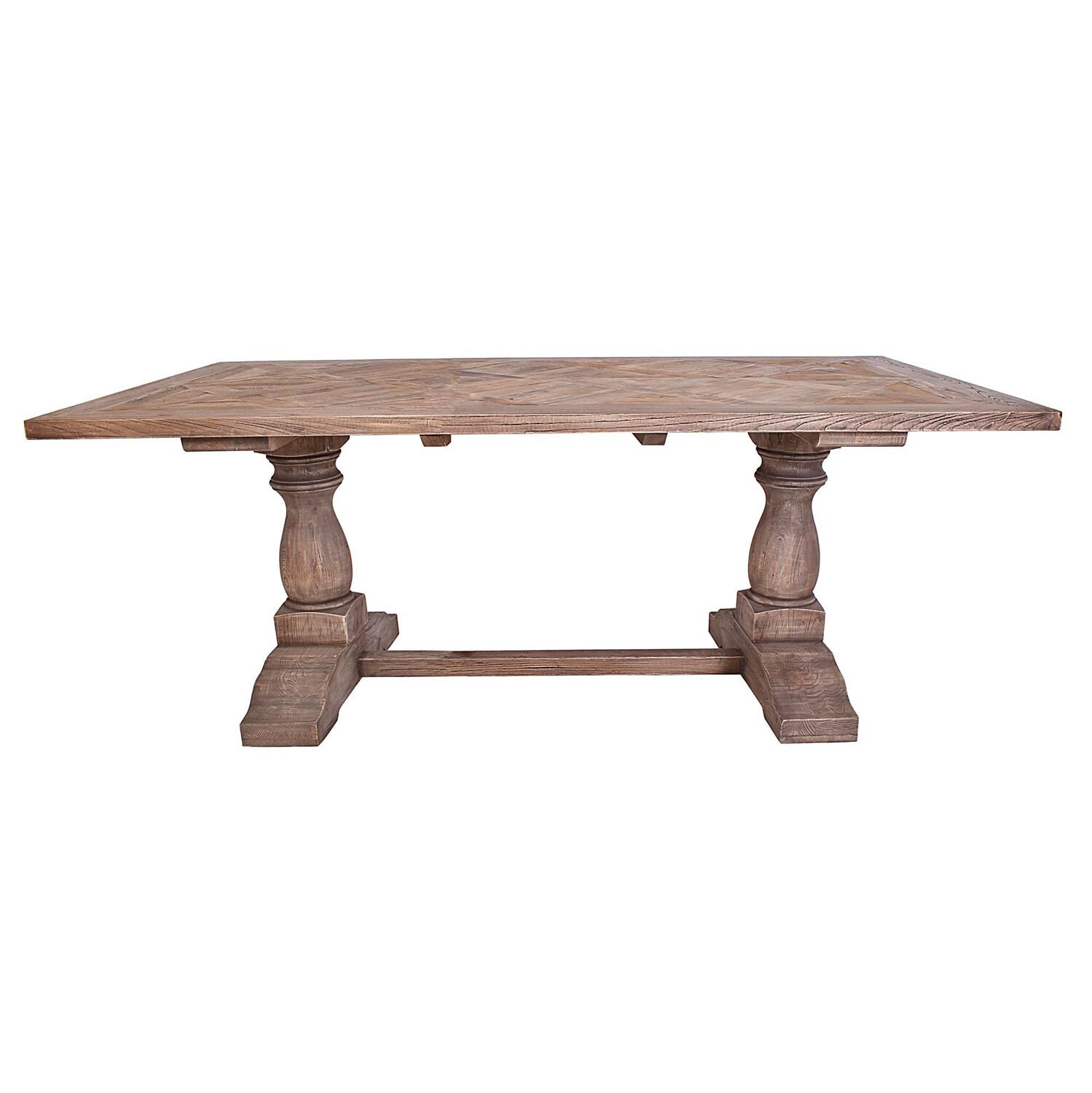 Chartwell Home Tamerlan Reclaimed Elm Wood Dining Table | Temple & Webster