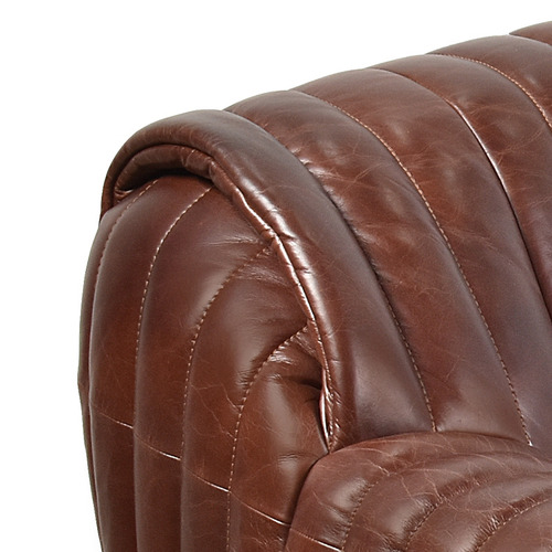 Chartwell Home Lucas 3 Seater Cowhide Leather Sofa | Temple & Webster