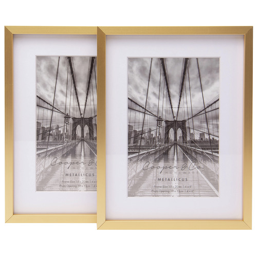 Maddison Lane Matte Premium Metallicus 4 x 6" Metal Photo Frames ...