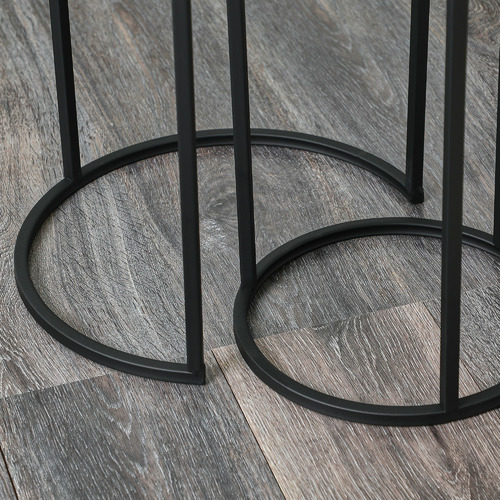 Maddison Lane 2 Piece Marley Marble Nesting Side Table Set | Temple ...