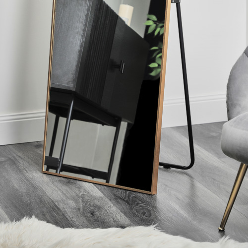 Maddison Lane Bambi Arched Stainless Steel Standing Mirror | Temple ...