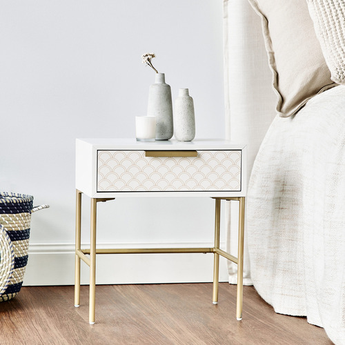 Maddison Lane Thomalia 1 Drawer Bedside Table | Temple & Webster