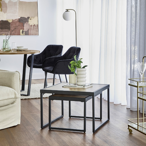 Maddison Lane 2 Piece Enzo Nesting Coffee Table Set | Temple & Webster