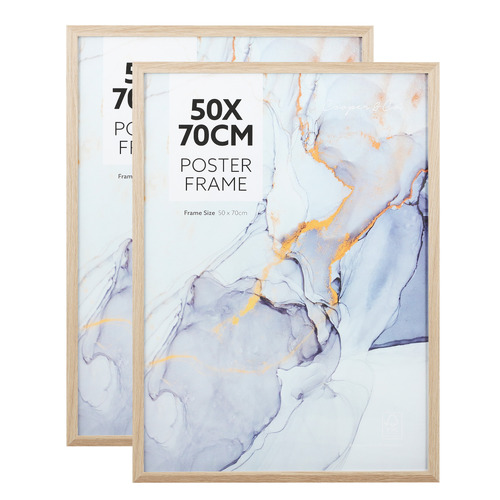 Maddison Lane Natural Kyra Poster Frames | Temple & Webster