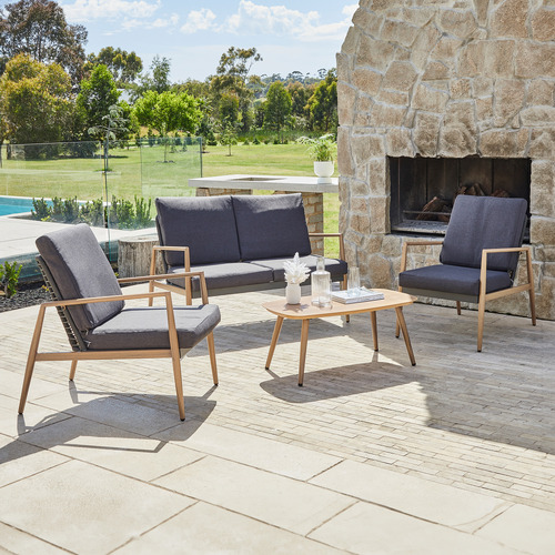 4 Seater Olivia Outdoor Lounge Set | Temple & Webster