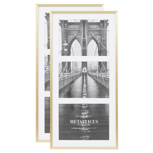Maddison Lane Amara 5 x 7" 3 Slot Collage Photo Frames | Temple & Webster