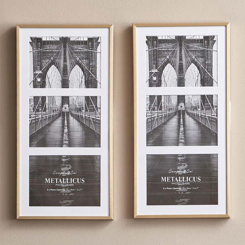 Maddison Lane Amara 5 x 7" 3 Slot Collage Photo Frames | Temple & Webster