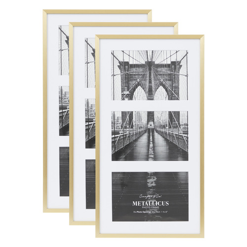 Amara 4 x 6" 3 Slot Collage Photo Frames | Temple & Webster