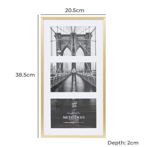 Maddison Lane Amara 4 x 6" 3 Slot Collage Photo Frames | Temple & Webster