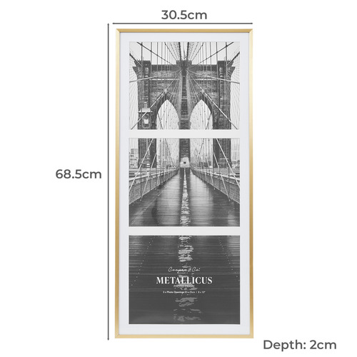 Maddison Lane Amara 8 x 10" 3 Slot Collage Photo Frame | Temple & Webster