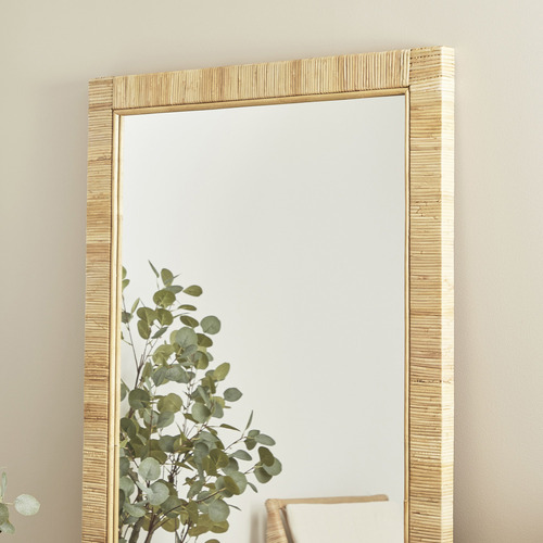 Maddison Lane Linus Rattan Full Length Mirror | Temple & Webster