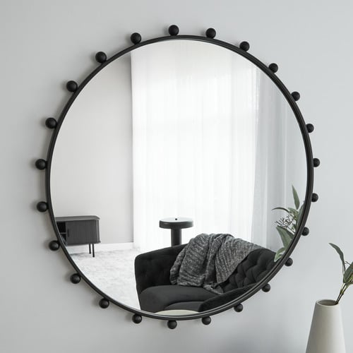 Maddison Lane Lance Orb Accent Round Wall Mirror | Temple & Webster