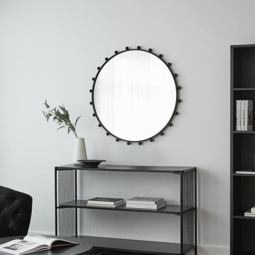 Maddison Lane Lance Orb Accent Round Wall Mirror | Temple & Webster