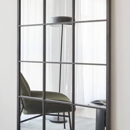 Black Safiya Arched Full Length Mirror | Temple & Webster
