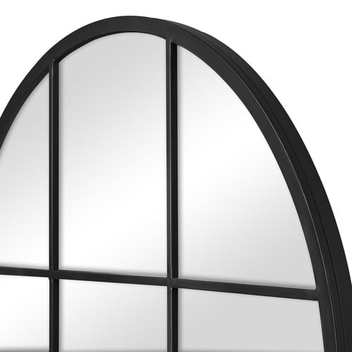 Black Safiya Arched Full Length Mirror | Temple & Webster