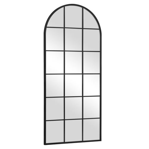 Black Safiya Arched Full Length Mirror | Temple & Webster