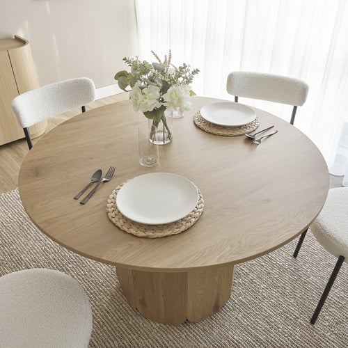 4 Seater Natural Gemma Dining Table | Temple & Webster