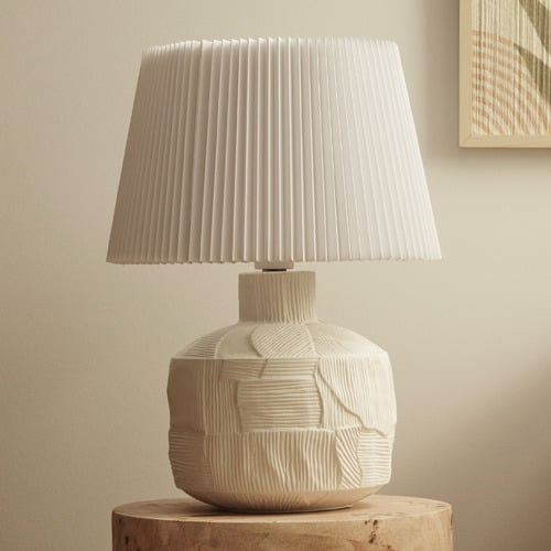 Maddison Lane Arabella White Ceramic Table Lamp | Temple & Webster