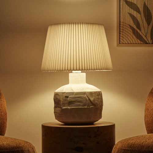 Maddison Lane Arabella White Ceramic Table Lamp | Temple & Webster