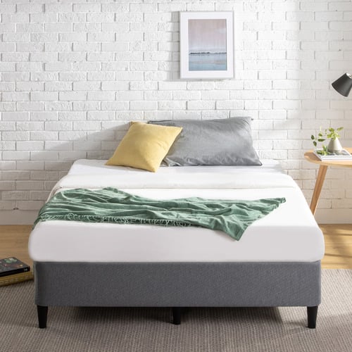 Studio Home Zane Metal & Fabric Bed Base | Temple & Webster