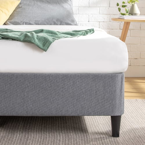 Studio Home Zane Metal & Fabric Bed Base | Temple & Webster