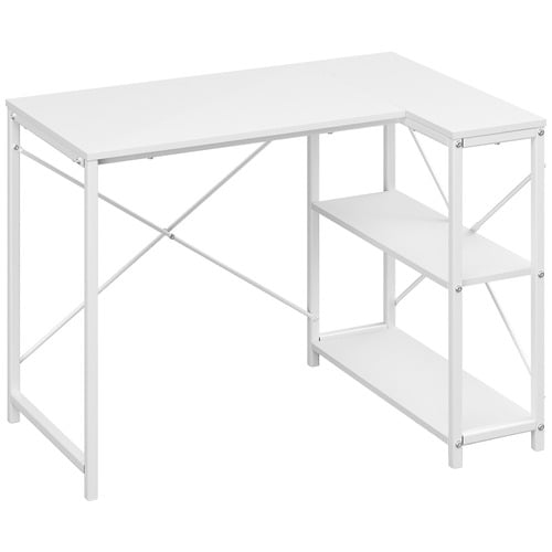 White Apollo Computer Desk | Temple & Webster