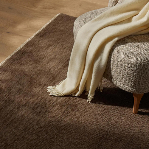 Taupe Alessandre Hand-Woven New Zealand Wool Rug | Temple & Webster